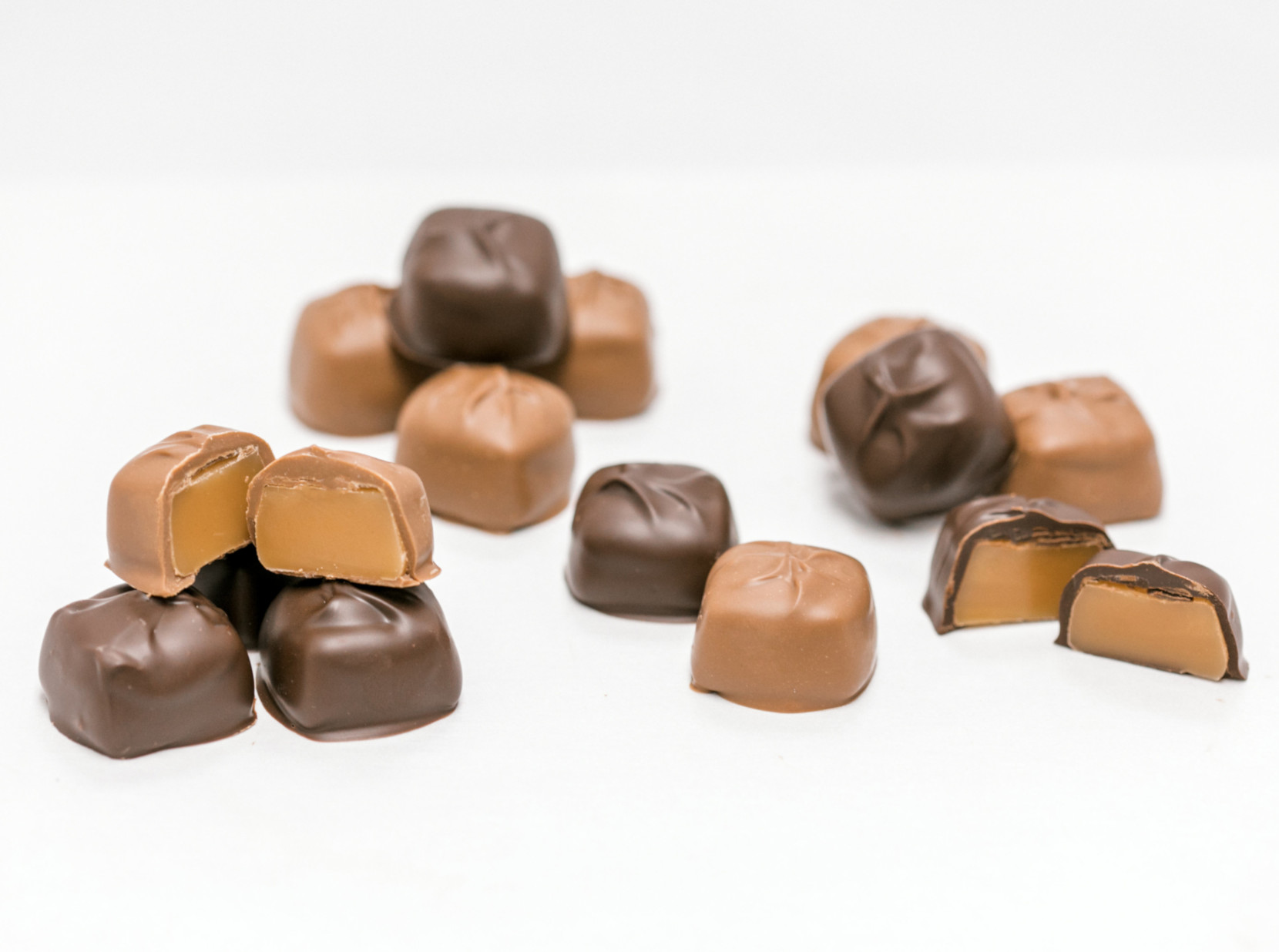 Dark and Milk Chocolate Caramels | Larsen's Chocolates